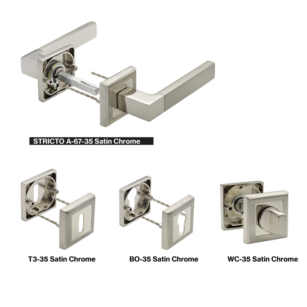 Bussare Stricto A-67-35 Chrome Satin Chrome - Ajtó-Ablak Kft.